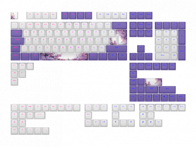 Dark Project - Violet Horizons Keycaps [ANSI & ISO] - GplayBG.ro